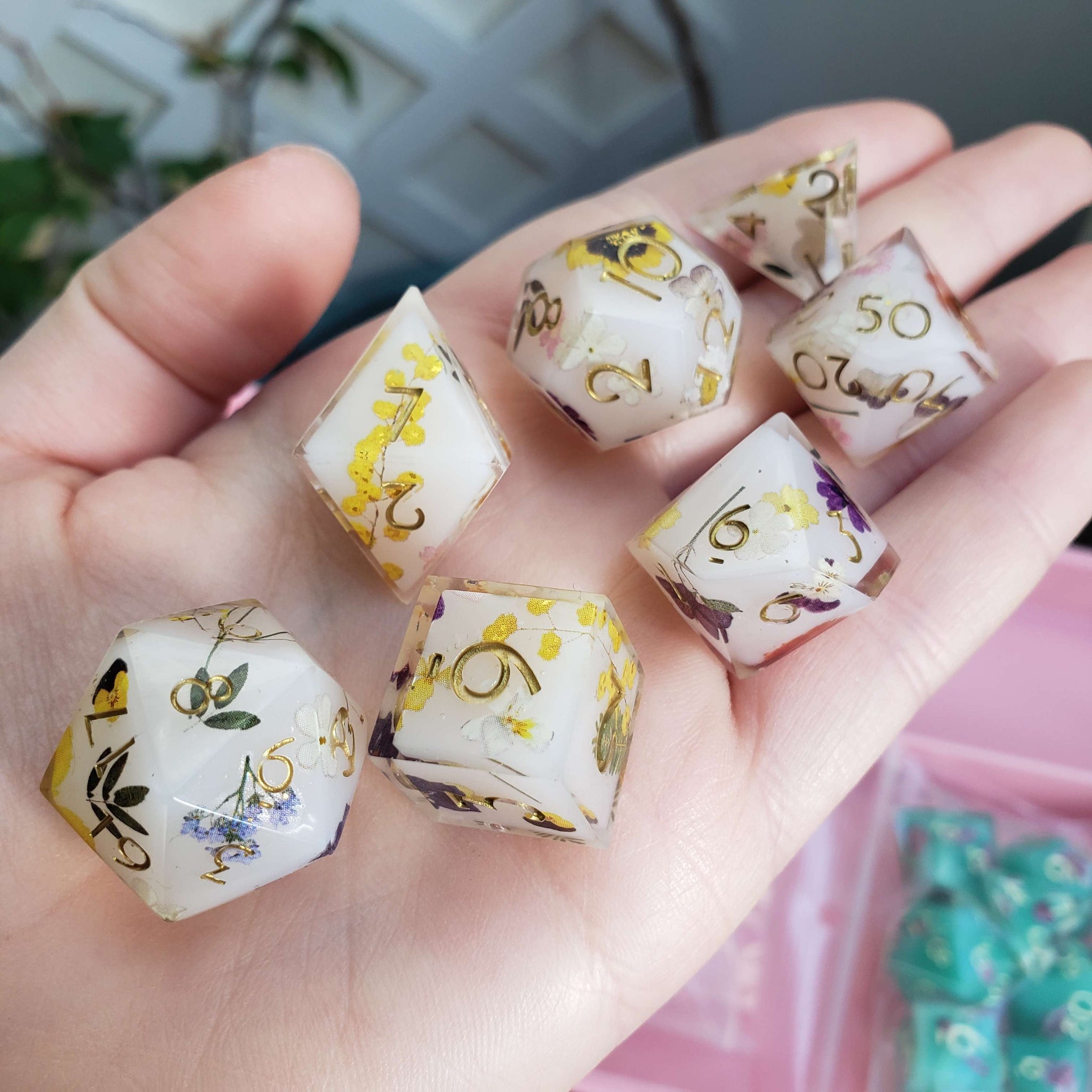 CUSTOM ORDER! Dice Set For Dungeons And Dragons Tabletop RPG Games ...