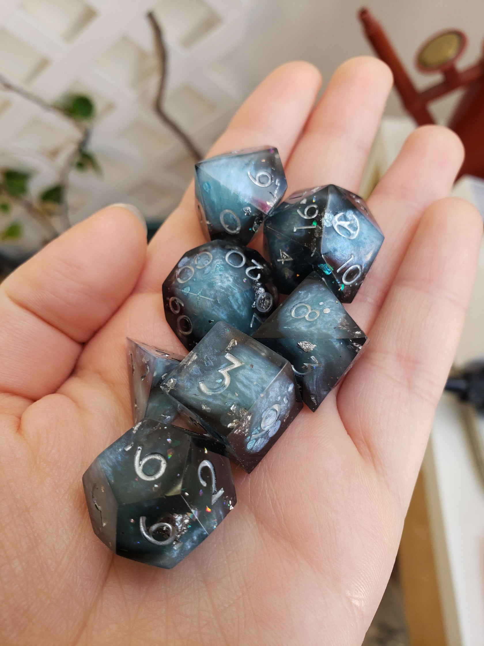 CUSTOM ORDER! Dice Set For Dungeons And Dragons Tabletop RPG Games ...